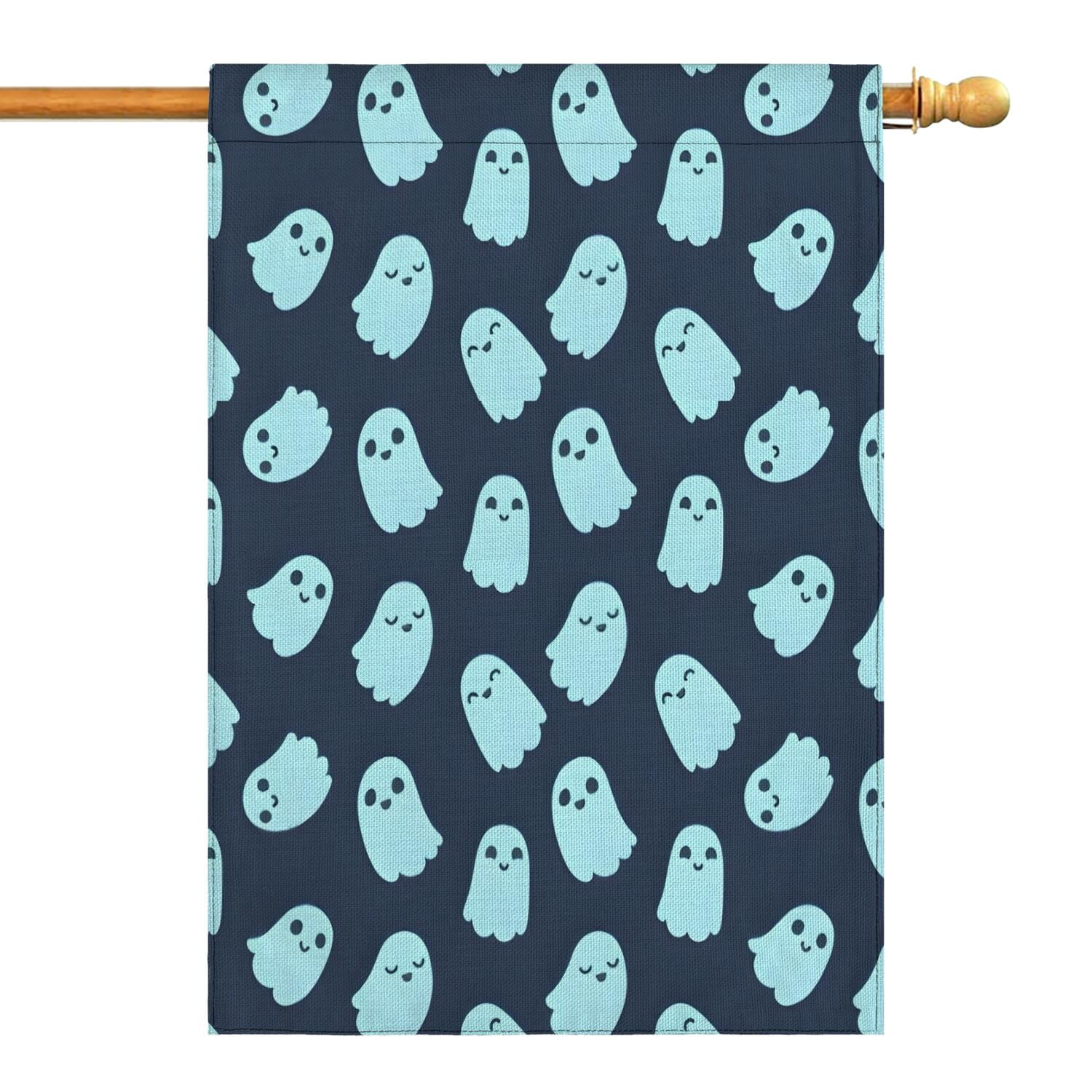Halloween Ghost Pattern Fall Garden Flags 28"x40" Double Side,Small ...