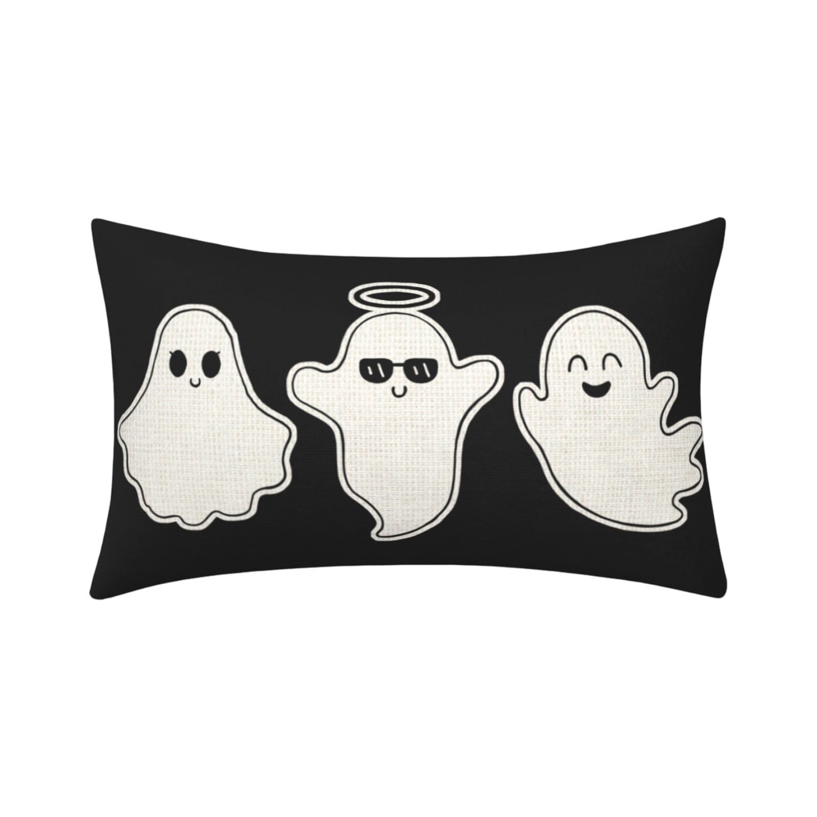 Halloween Ghost Pillow - Halloween Ghost Shaped Pillow Cover - Set of 3 ...