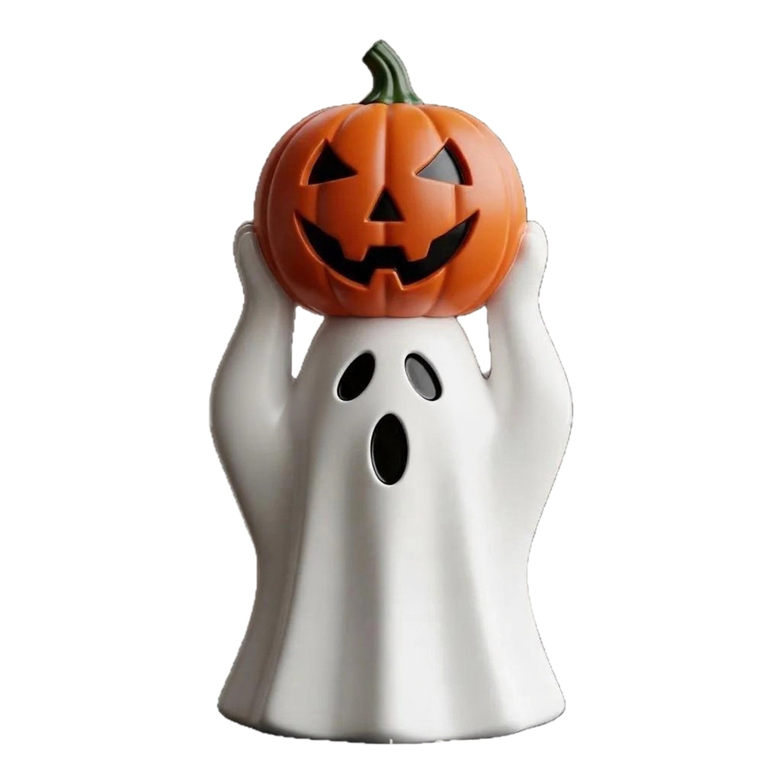 Halloween Ghost Pumpkin Figure, Adorable Ghost Pumpkin Statue Novelty ...