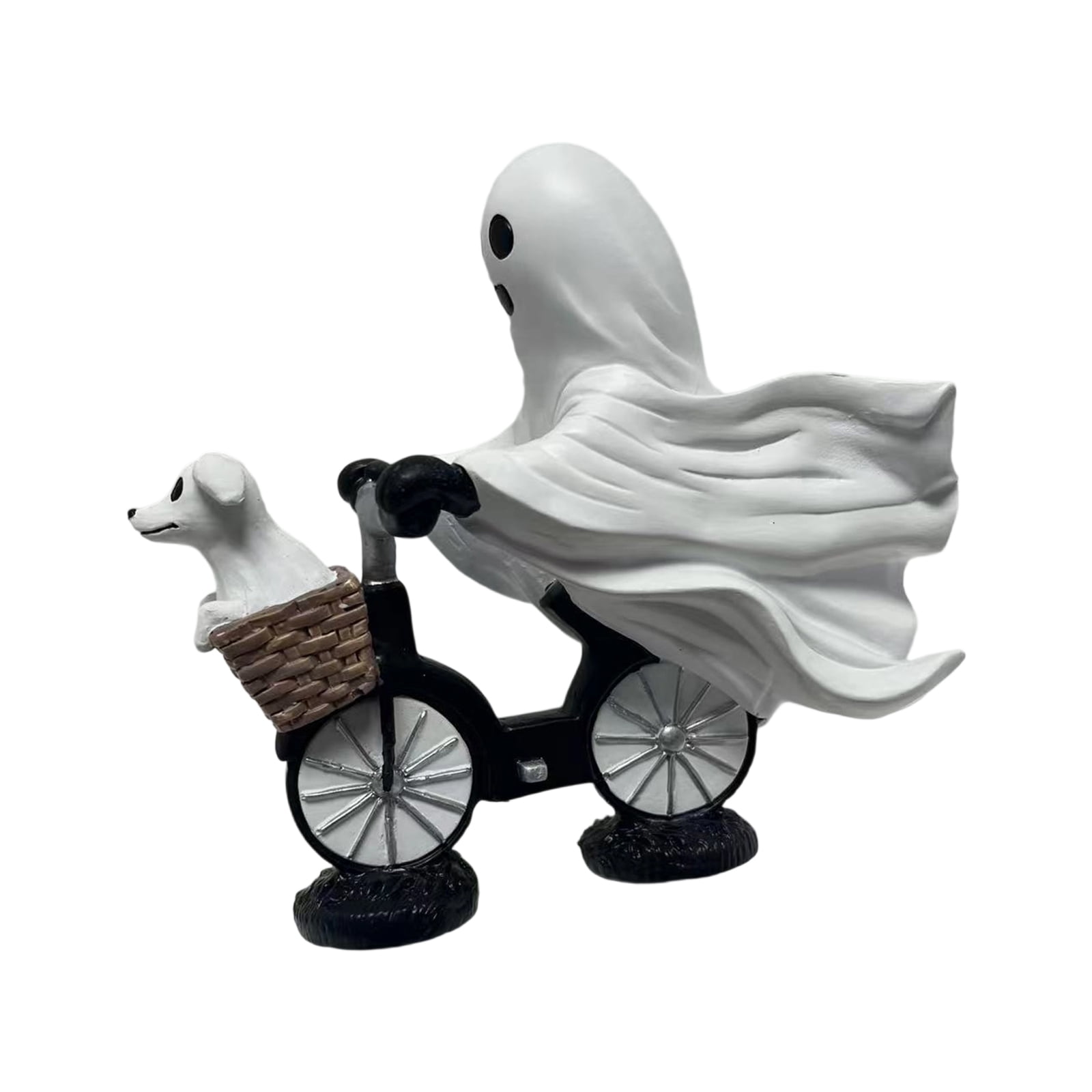 Halloween Ghost Riding Bike Figure - Spooky Cute Ghost Riding Bike with ...
