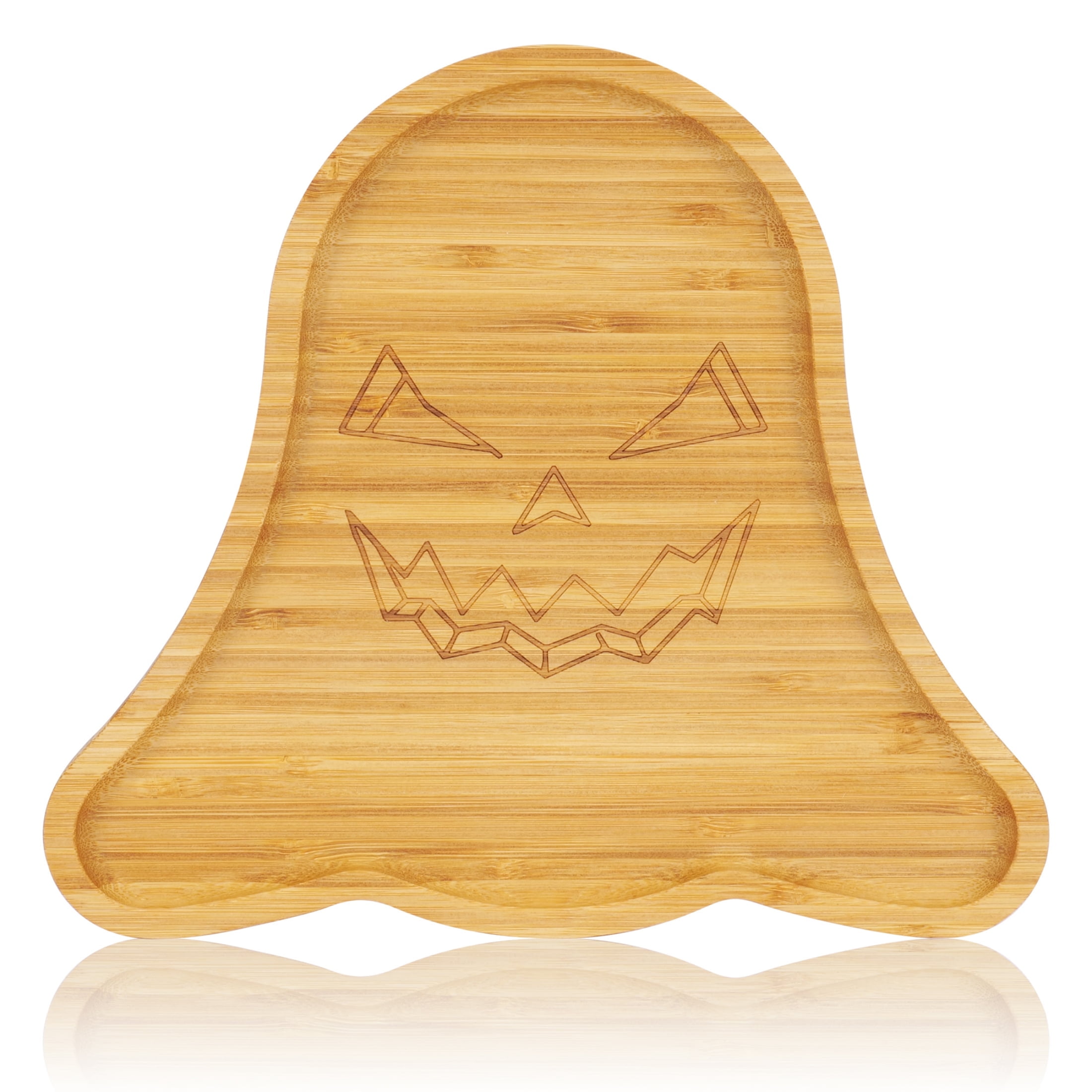 Halloween Ghost Shaped Bamboo Tray – Bamboo Serving Board, Charcuterie ...