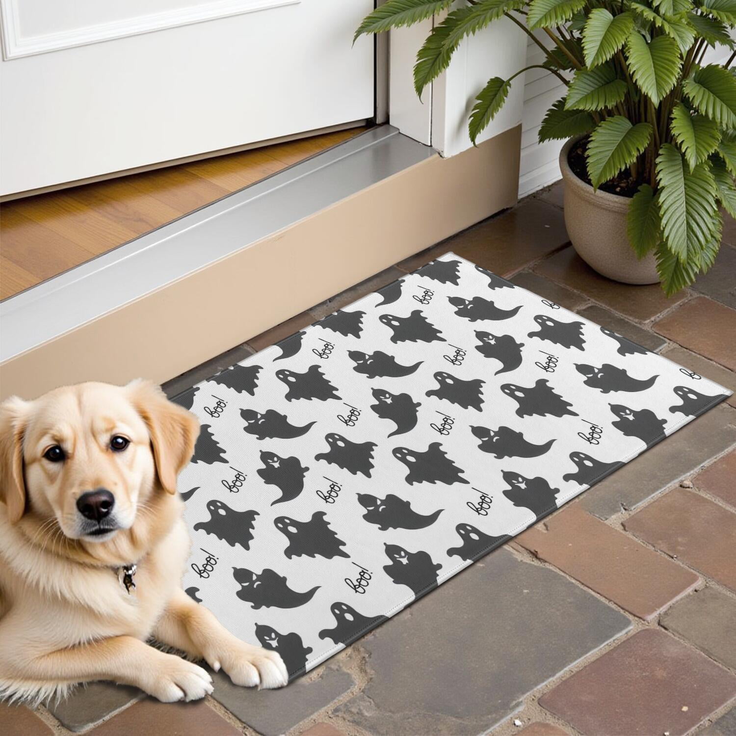 Halloween Ghost Silhouette Pattern Door Rugs,Washable Non Slip Door ...