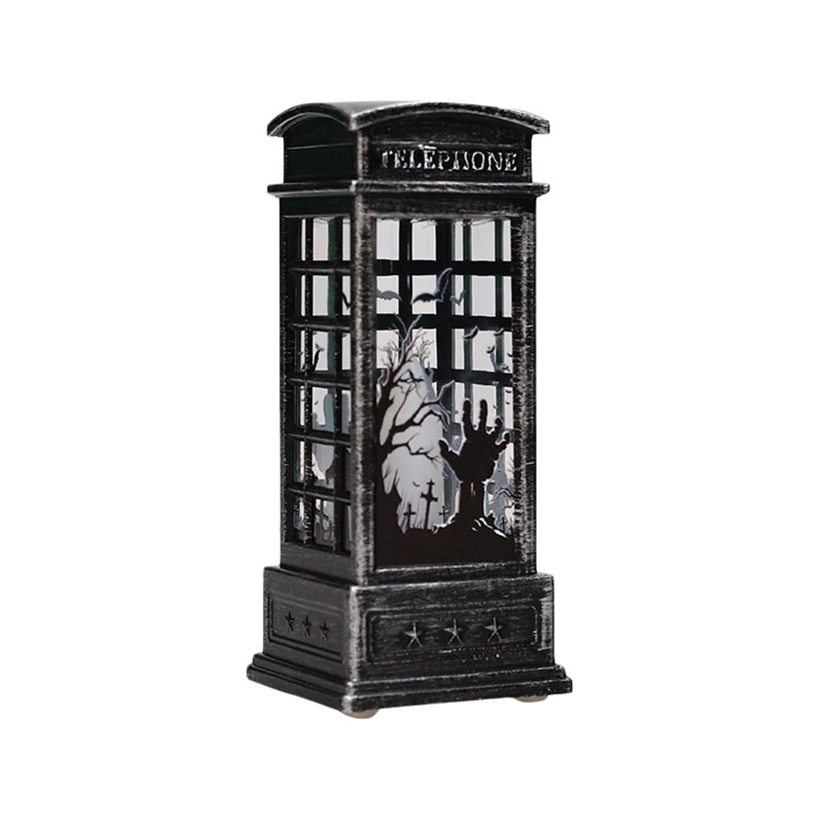 Halloween Ghost Snow Globe Lantern - Battery & Plug-in Operated with ...