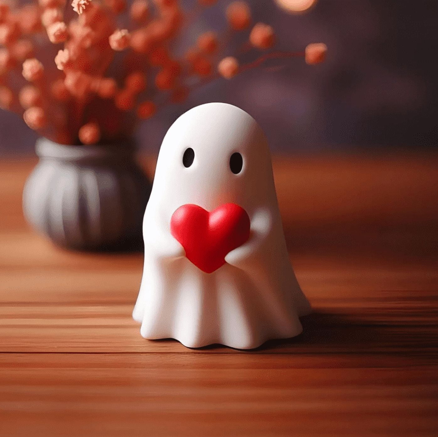 Halloween Ghost Statue - Resin Figurine, Spooky Home Decor Feature ...