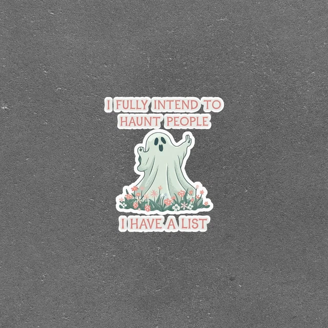 Halloween Ghost Sticker - Spooky Spirit Fully Intends To Haunt ...