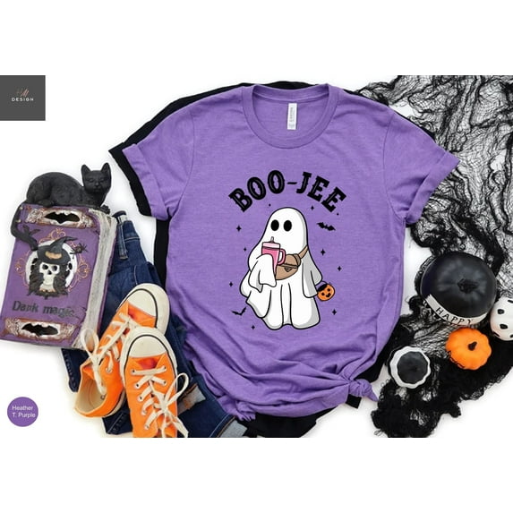 Halloween Ghost T-Shirt, Boo Jee Shirt, Boo Shirt, Spooky Ghost ...
