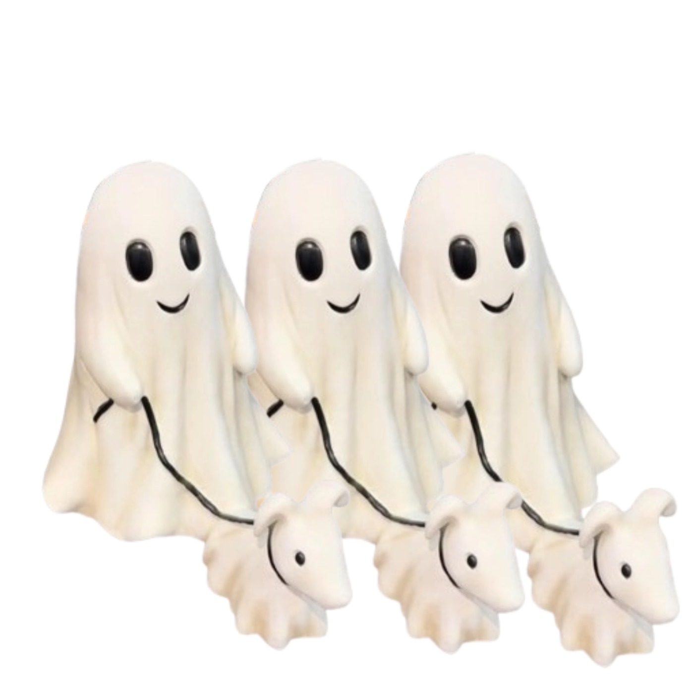 Halloween Ghost Walking Dog Statue: Ghosts walk their ghost dogs 2024 ...