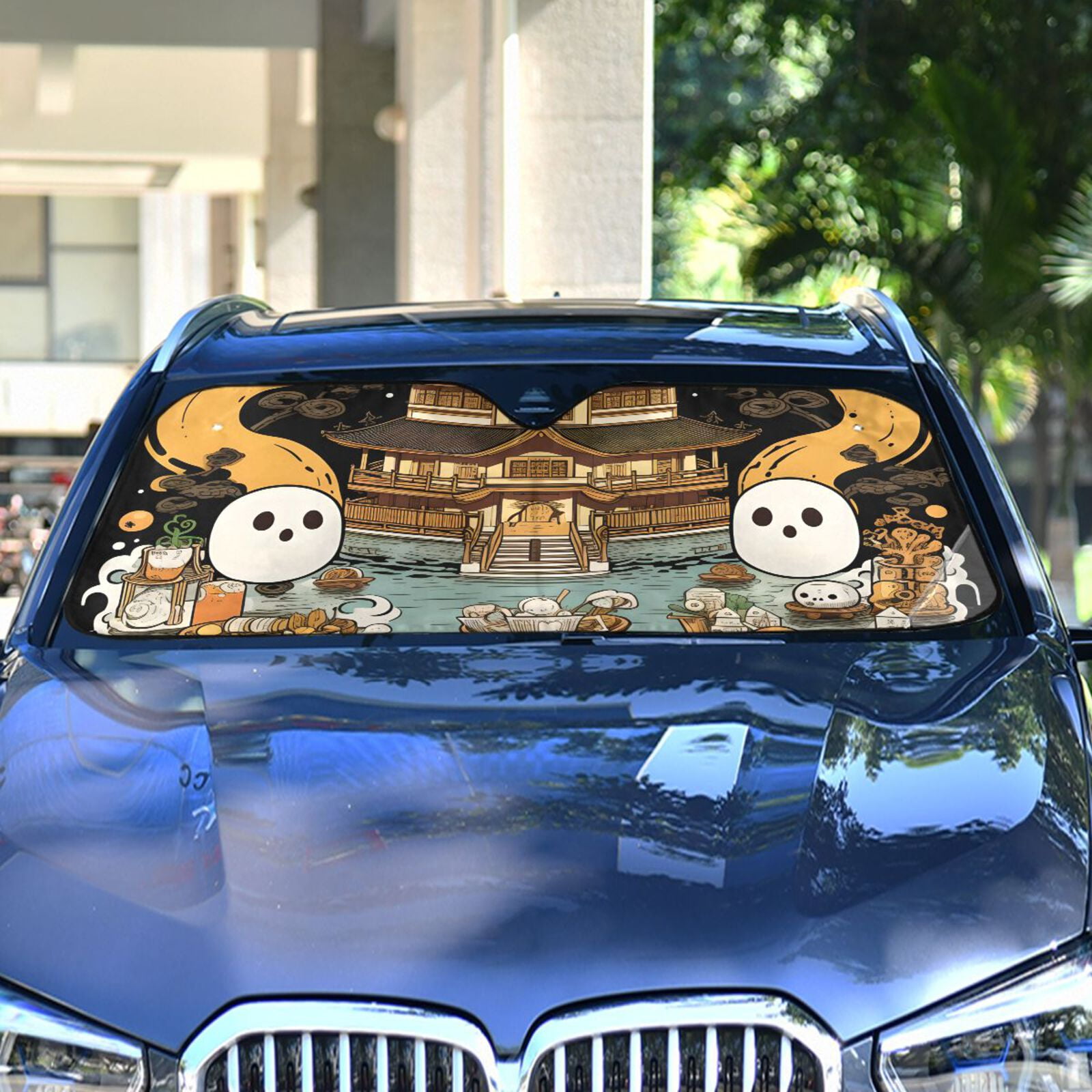 Halloween Ghosts Automotive Front Car Windshield Sun Shade Reflector ...