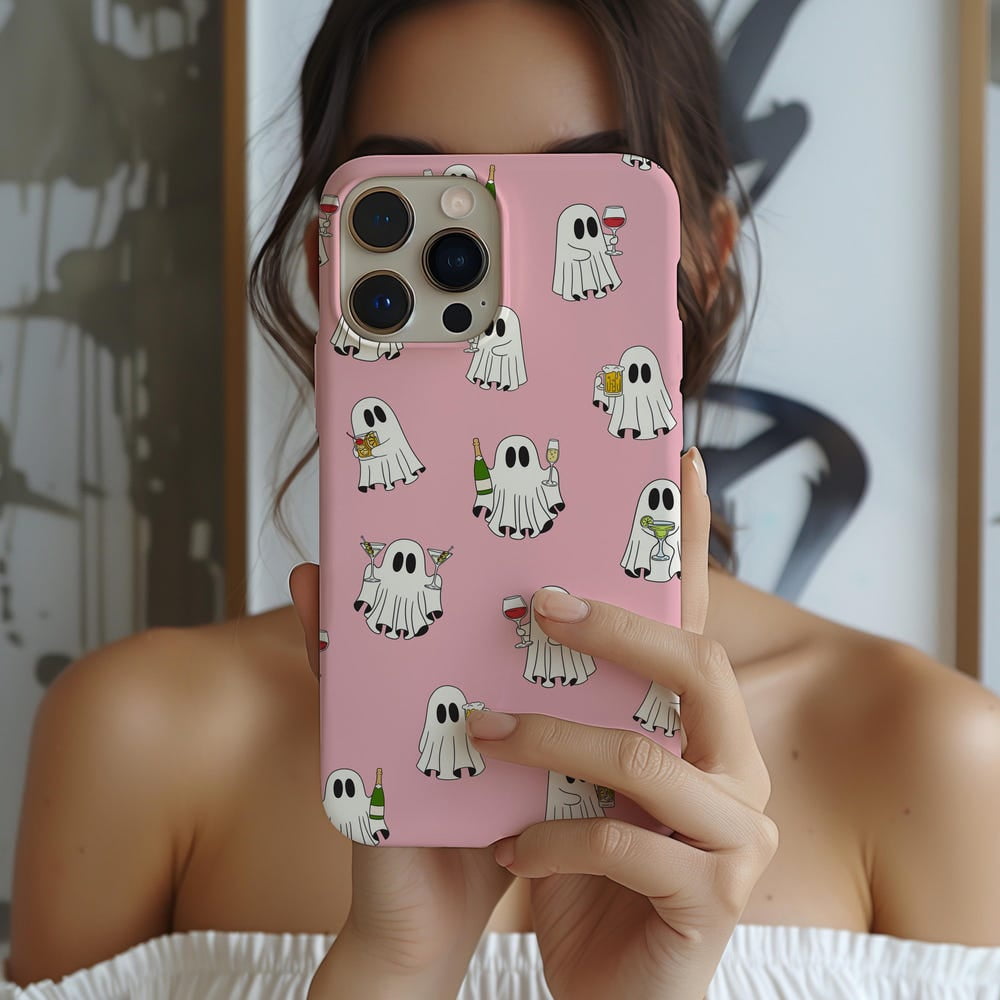 Halloween Ghosts Cocktails Boozy Girls Night Phone Case for 17 16 15 14 ...