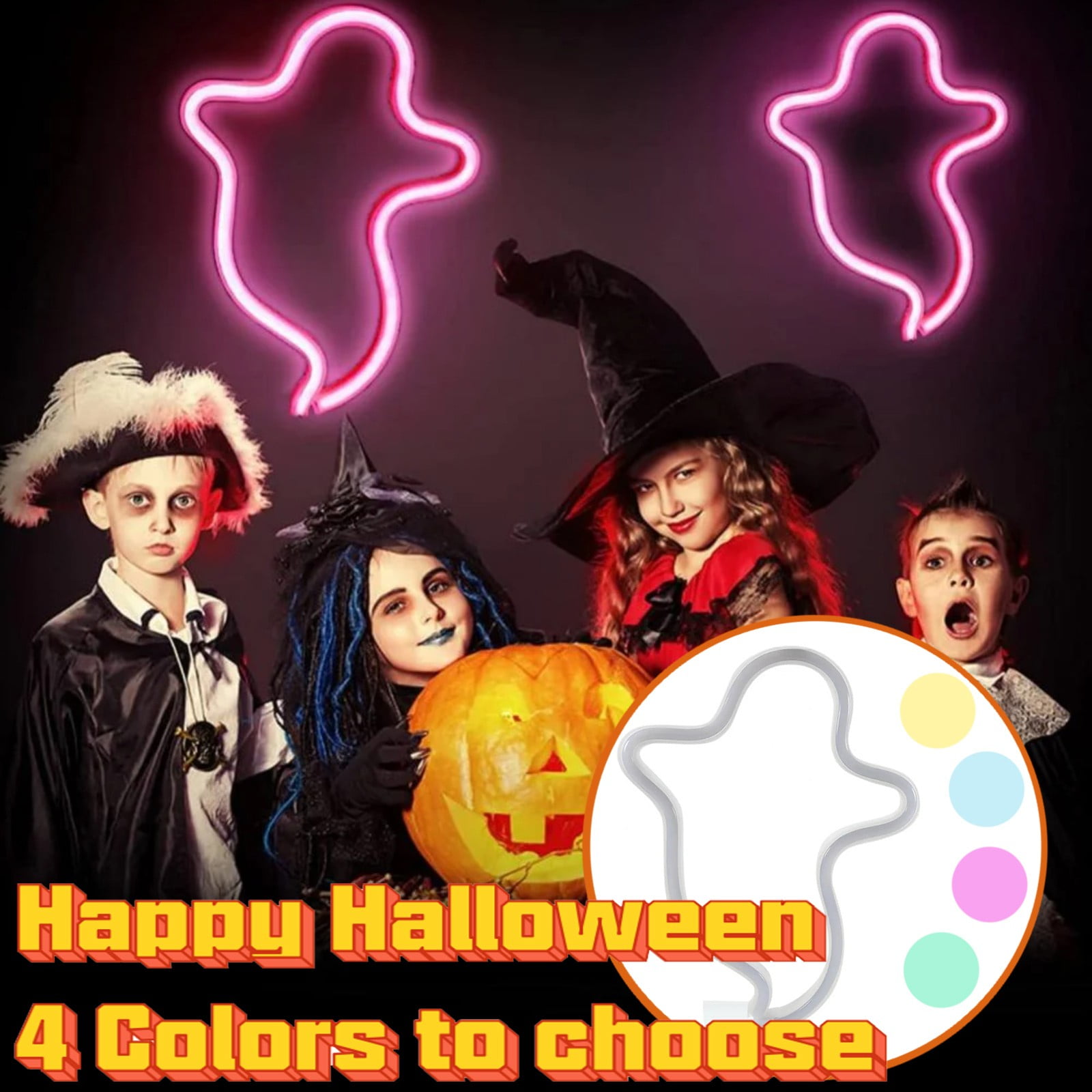 Halloween Ghosts Halloween Decor Halloween Led Neon Light Sign For Wall ...