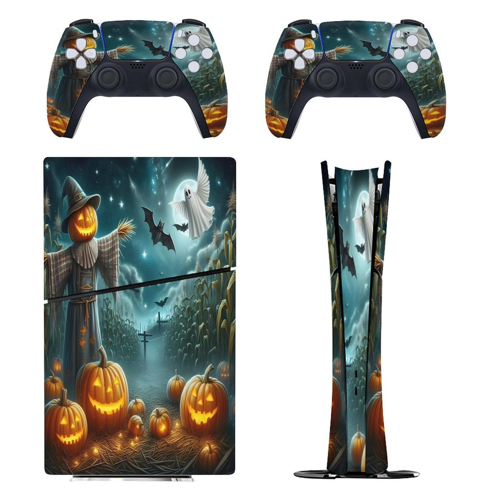 Halloween, Ghosts, Jack-o '-lanterns PS5/PS5 Slim Digital Disc Skin ...