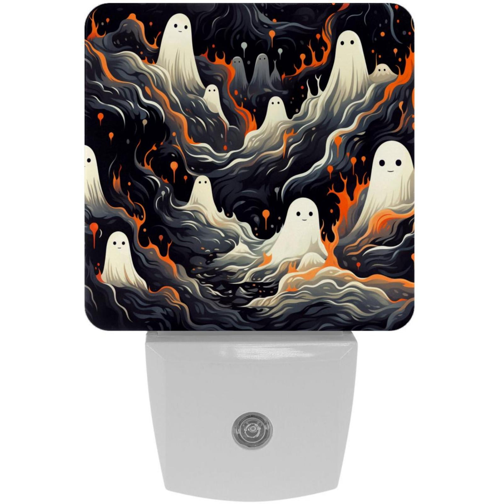Halloween Ghosts LED Square Night Light - Compact and Energy Efficient ...