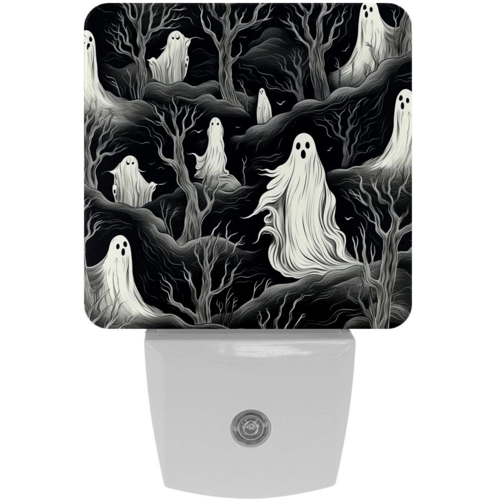 Halloween Ghosts LED Square Night Light - Energy Efficient Plug-in ...