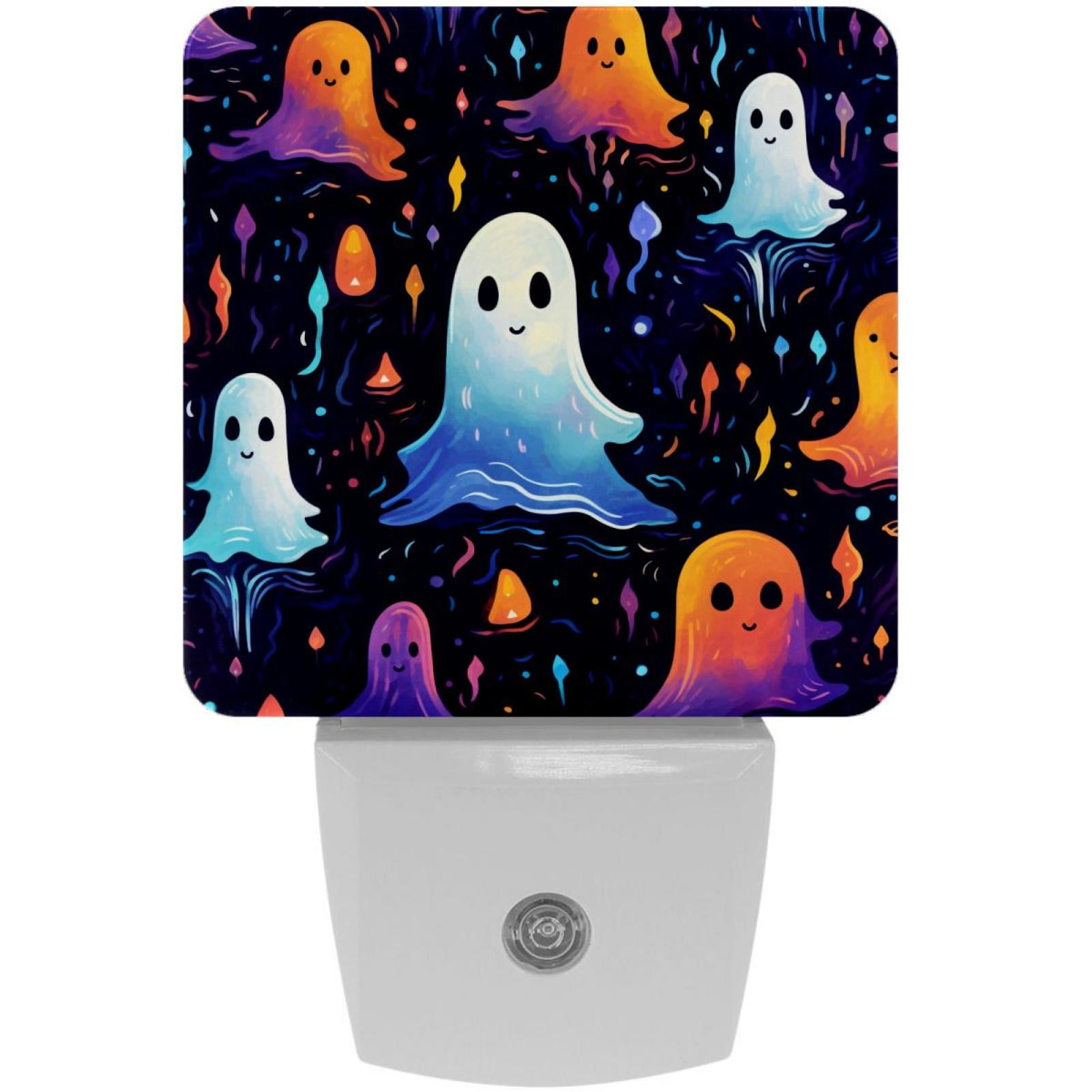 Halloween Ghosts LED Square Night Lights - Compact and Multifunctional ...