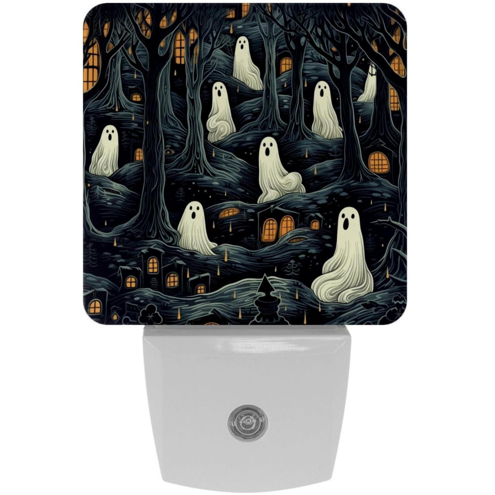 Halloween Ghosts LED Square Night Lights - Energy Efficient Plug-in ...