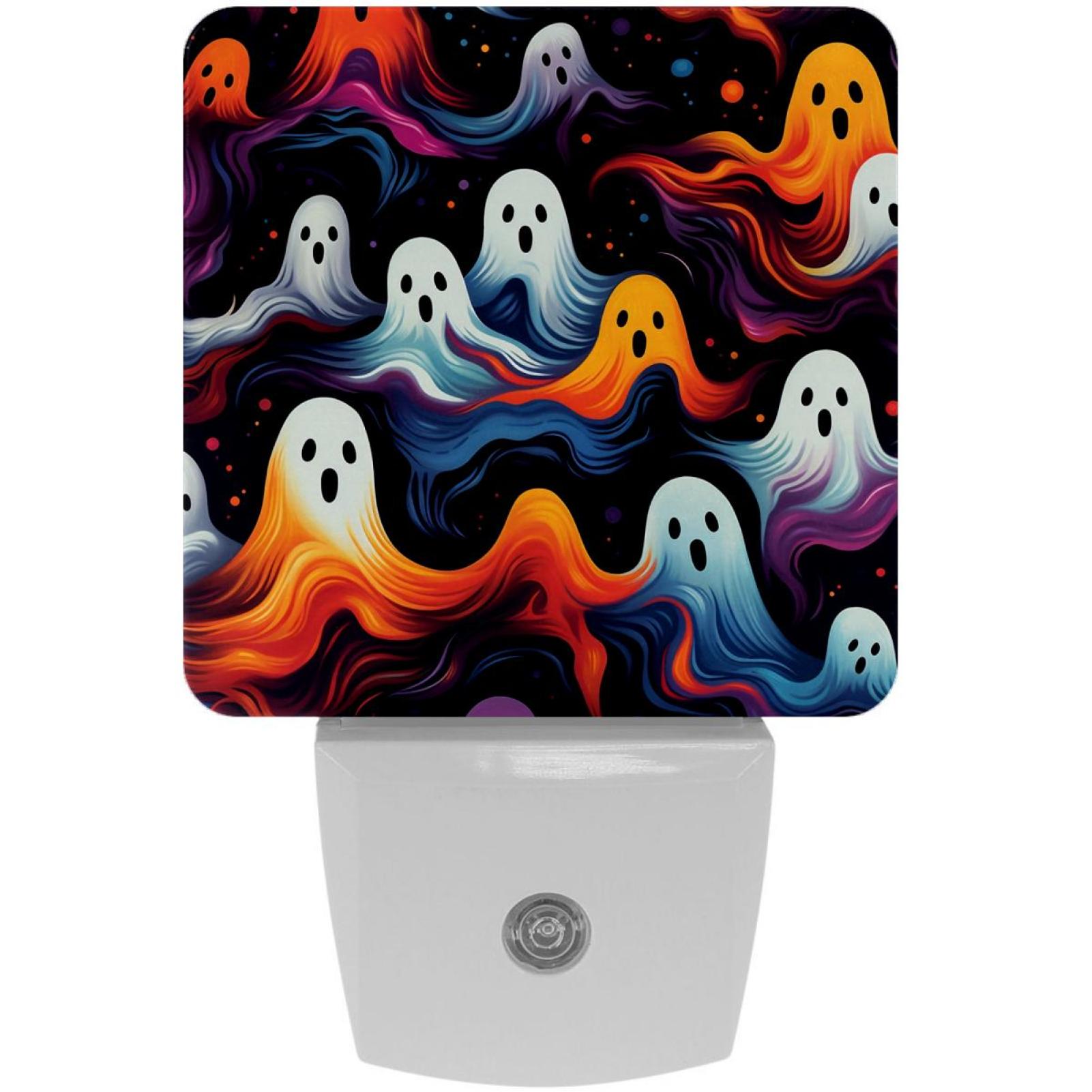 Halloween Ghosts LED Square Night Lights - Energy Efficient and Sleek ...