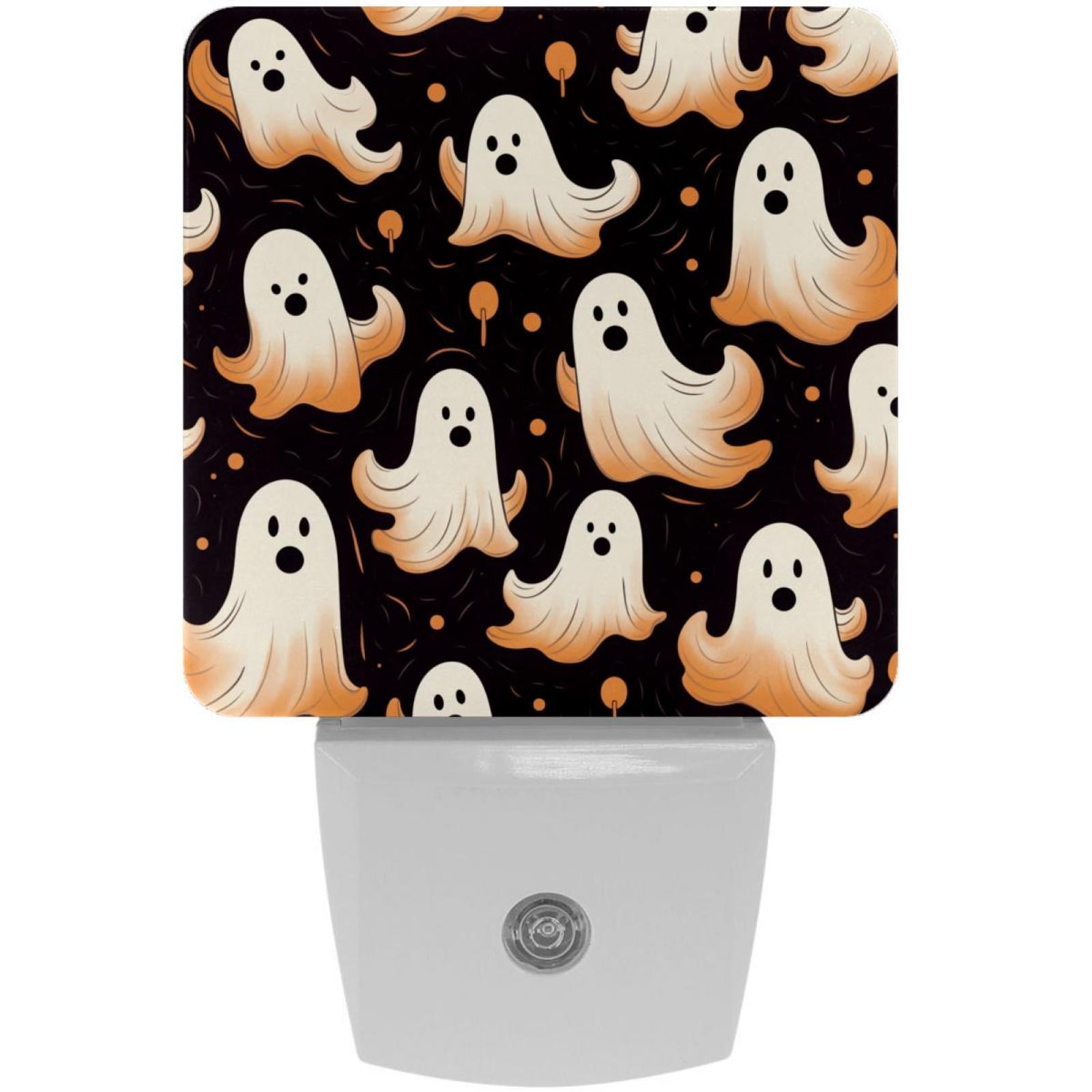 Halloween Ghosts LED Square Night Lights - Modern and Versatile Plug-in ...