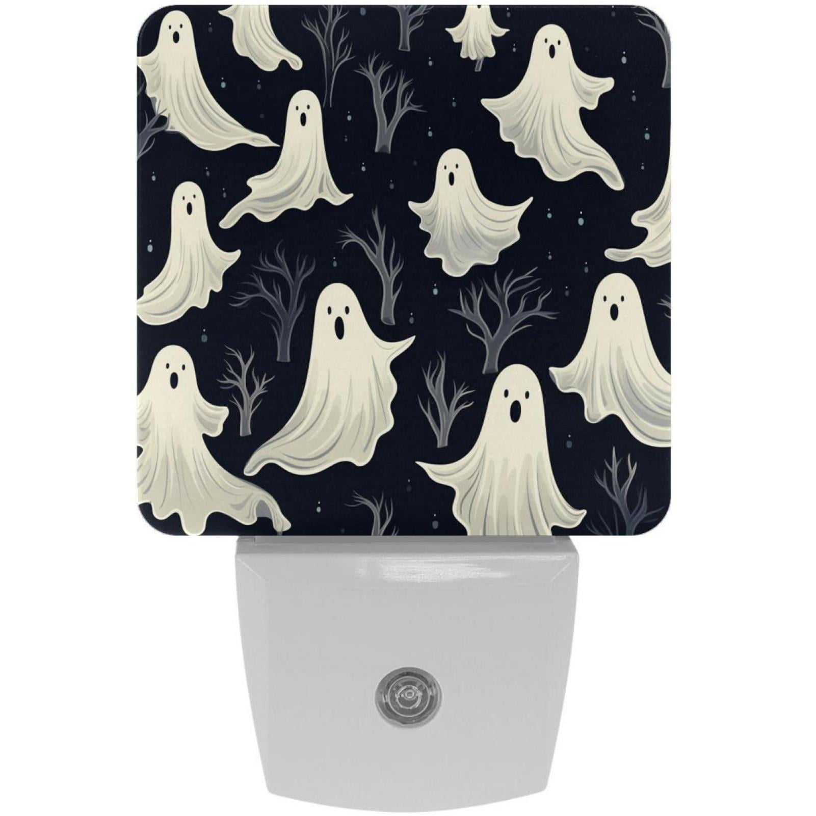 Halloween Ghosts LED Square Night Lights - Modern and Versatile Plug-in ...