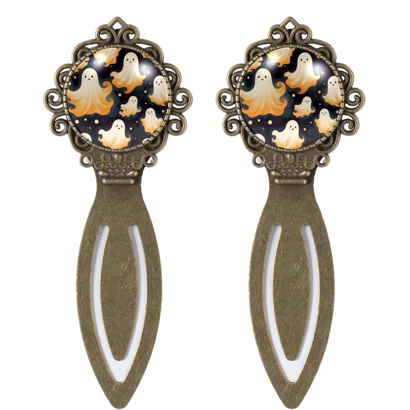 Halloween Ghosts Stainless Steel Vintage Copper-Colored Lace Bookmarks ...