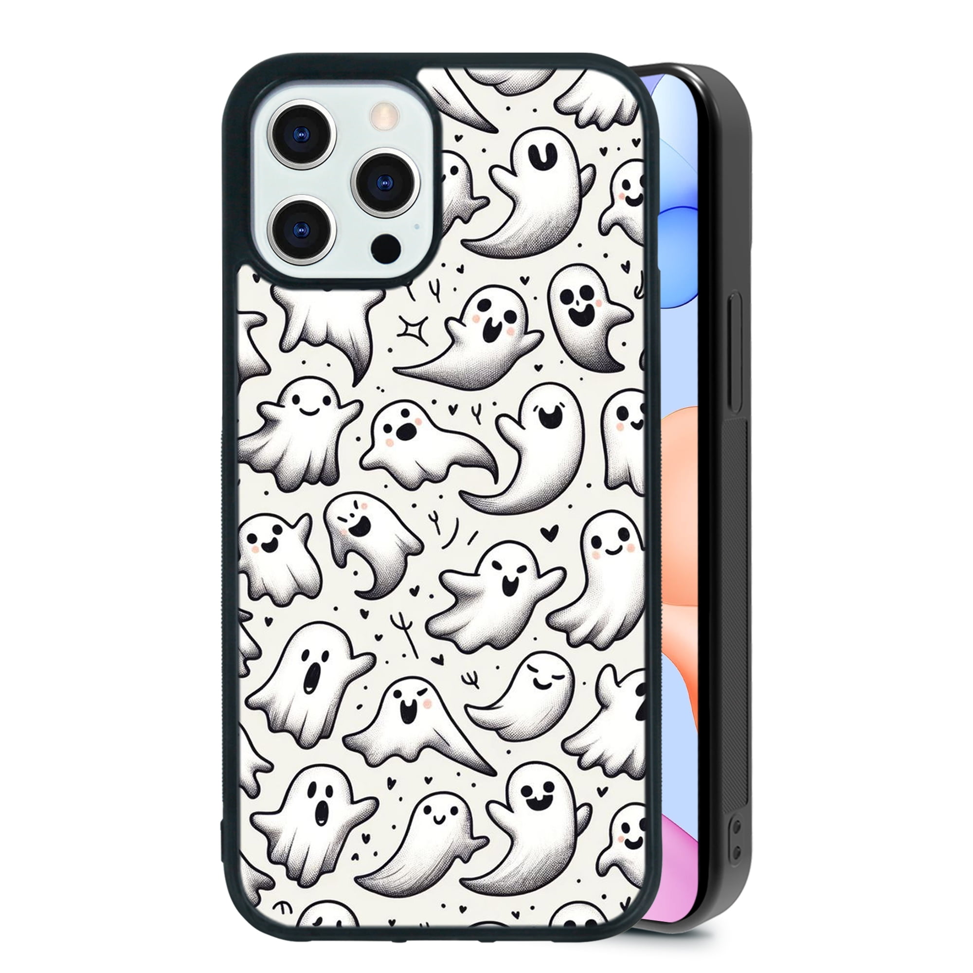 Halloween Ghosts for iPhone 15 Pro Max Case, Cute Aesthetic Trick or ...