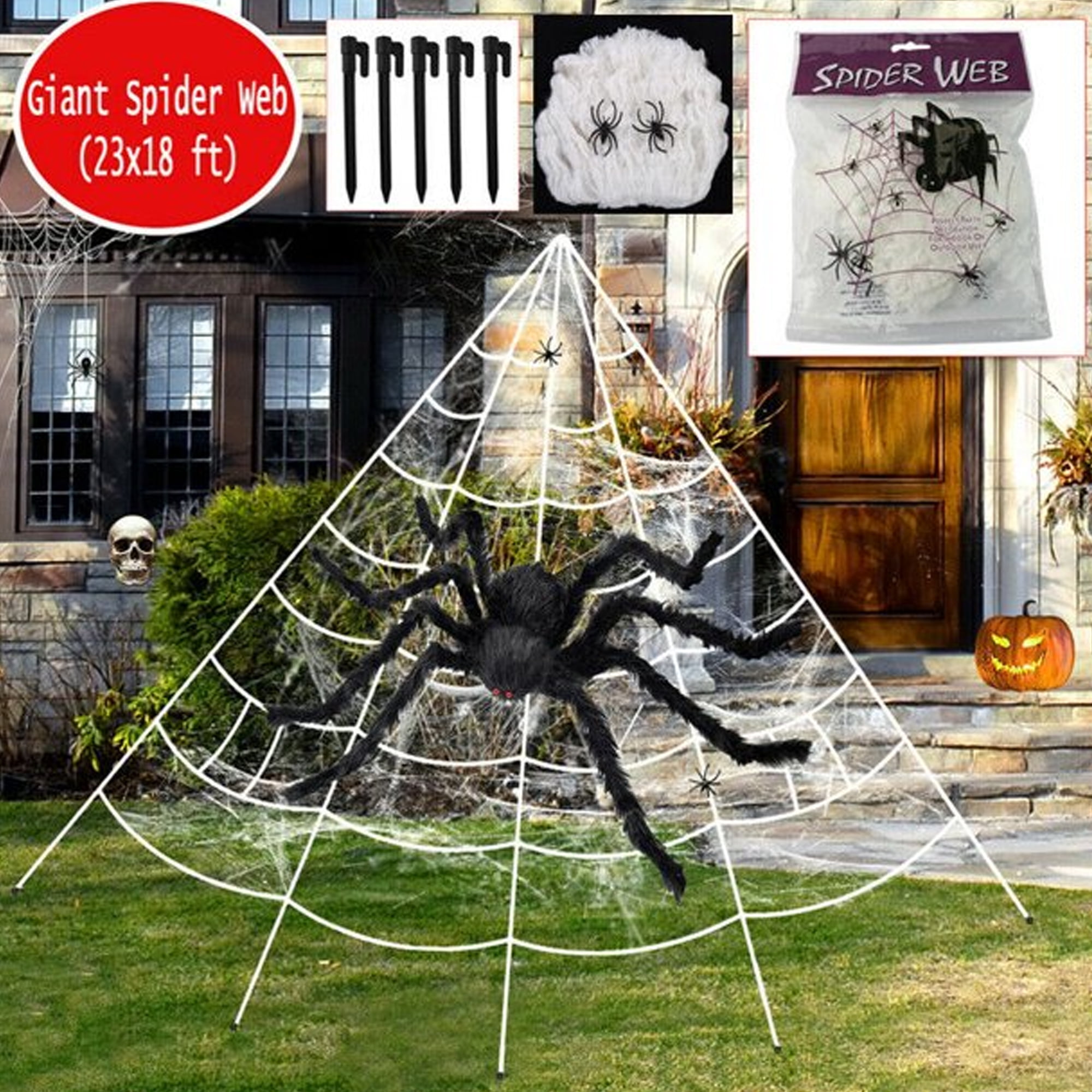 Giant Spider Web Art