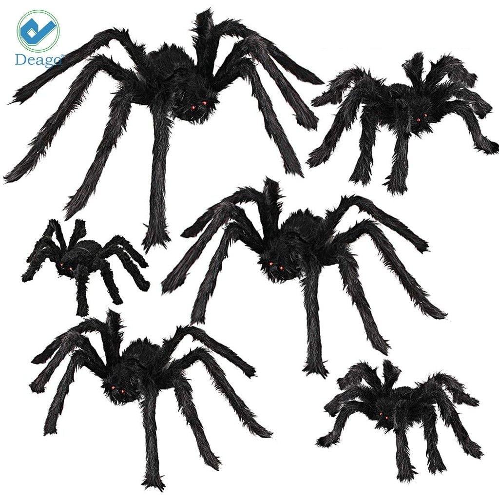 Halloween Giant Spider 5ft, Outdoor Halloween Decorations Large Fake ...