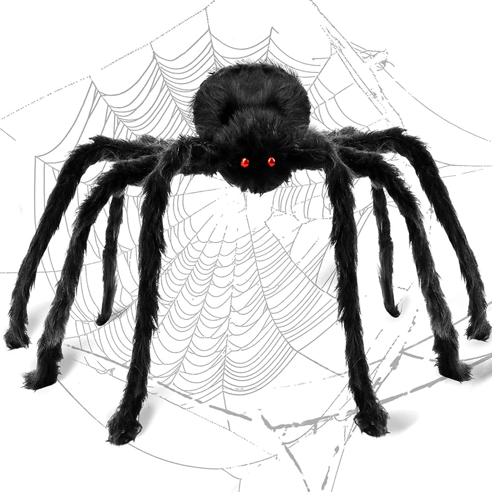 Halloween Giant Spider Decorations Realistic Halloween Spider Props