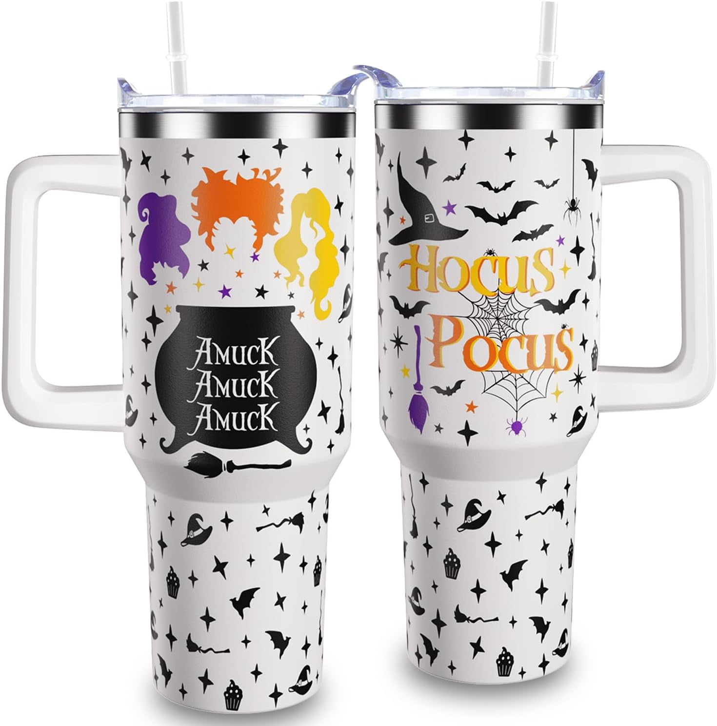 Halloween Gifts For Women-Hocus Pocus Tumbler 40oz Witch Tumbler With ...