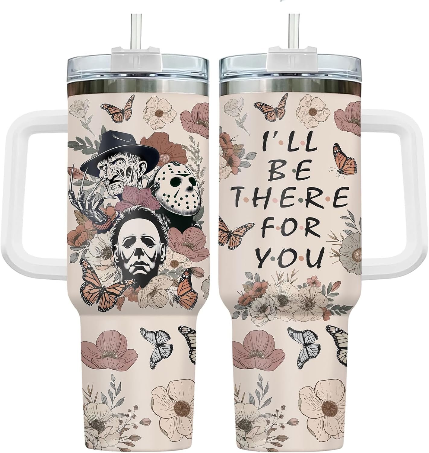 Halloween Gifts for Horror Movie Lover, I'll be There For You 40 oz ...