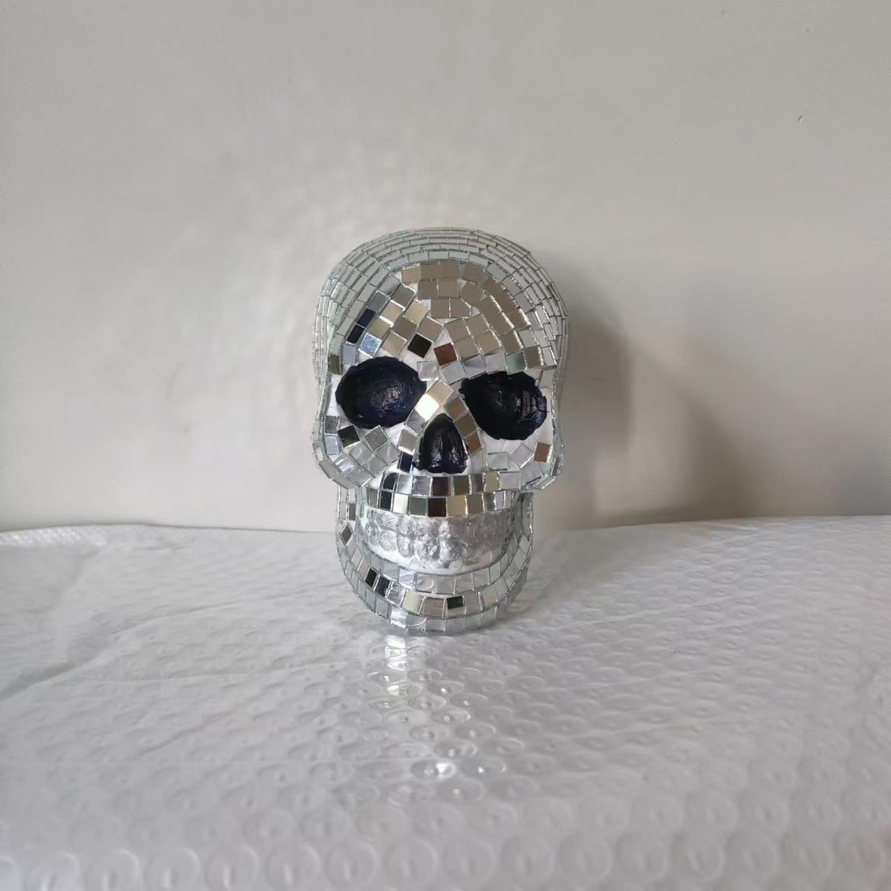 Halloween Glass Mirror Ball Skull Decorations - Halloween Party ...