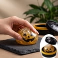 Halloween Glitter Dumpling Squishy Toys, Pumpkin Skull Face Slow Rising ...