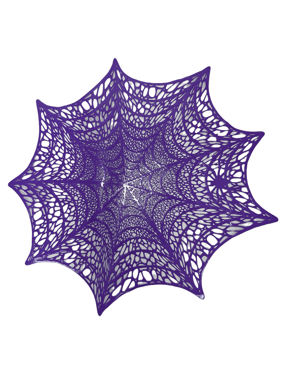 Halloween Glossy Purple Spider Web Vinyl CutOut Placemat Spiderweb ...