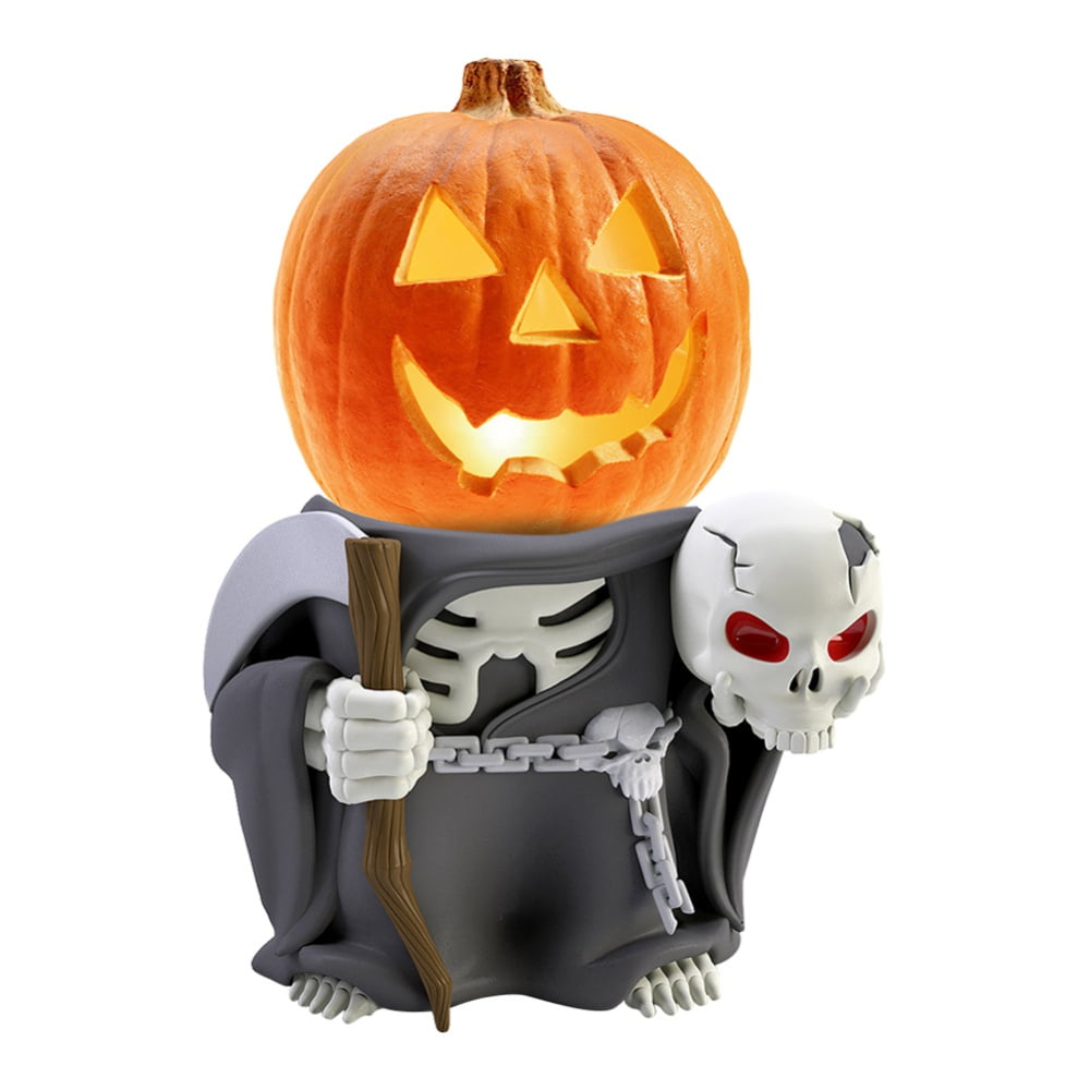 Halloween Glowing Pumpkin Knight,Halloween Pumpkin Knight Statue ...