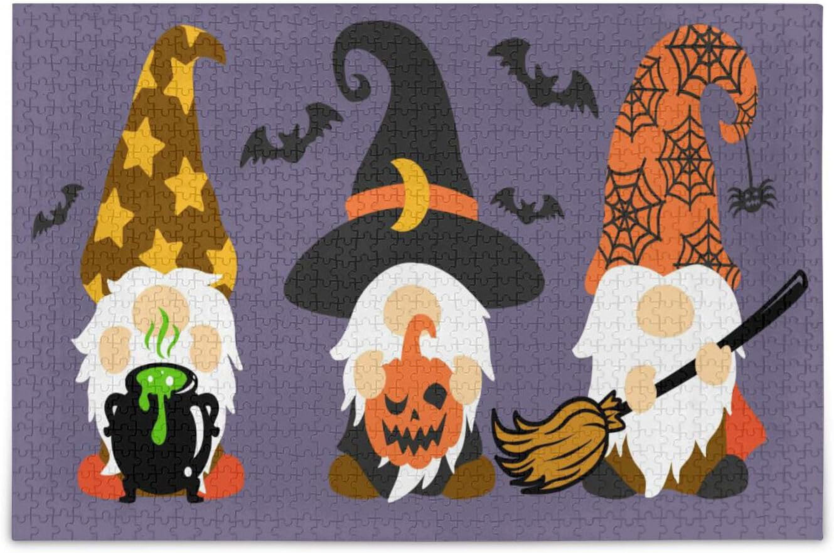 Halloween Gnome Jigsaw Puzzle 500 PiecesDie-Cut Puzzle Pieces Are Easy ...