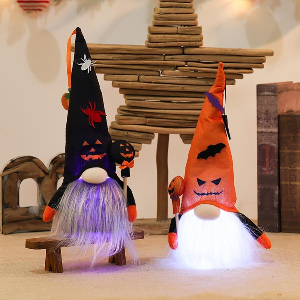 Halloween Gnome Wizard Spider Ghost Decor Plush Faceless Doll Handmade ...