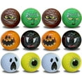 Halloween Golf Balls 12 Pack by GBM Golf – 6 Assorted Frightening ...