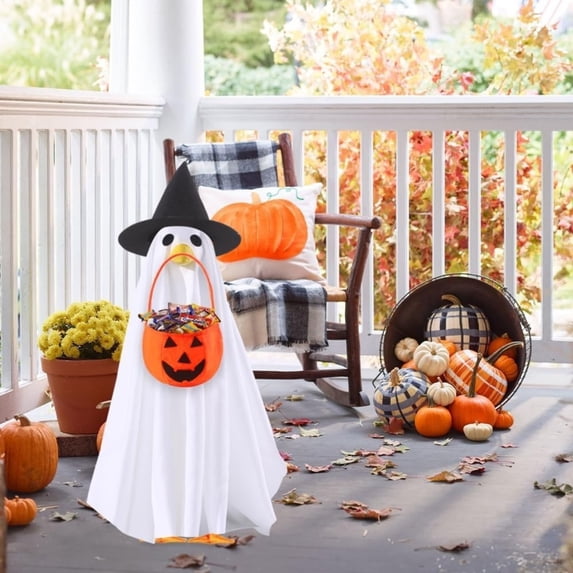 Halloween Goose Outfit 23in, Costume Set with Hat Pumpkin Basket, High ...
