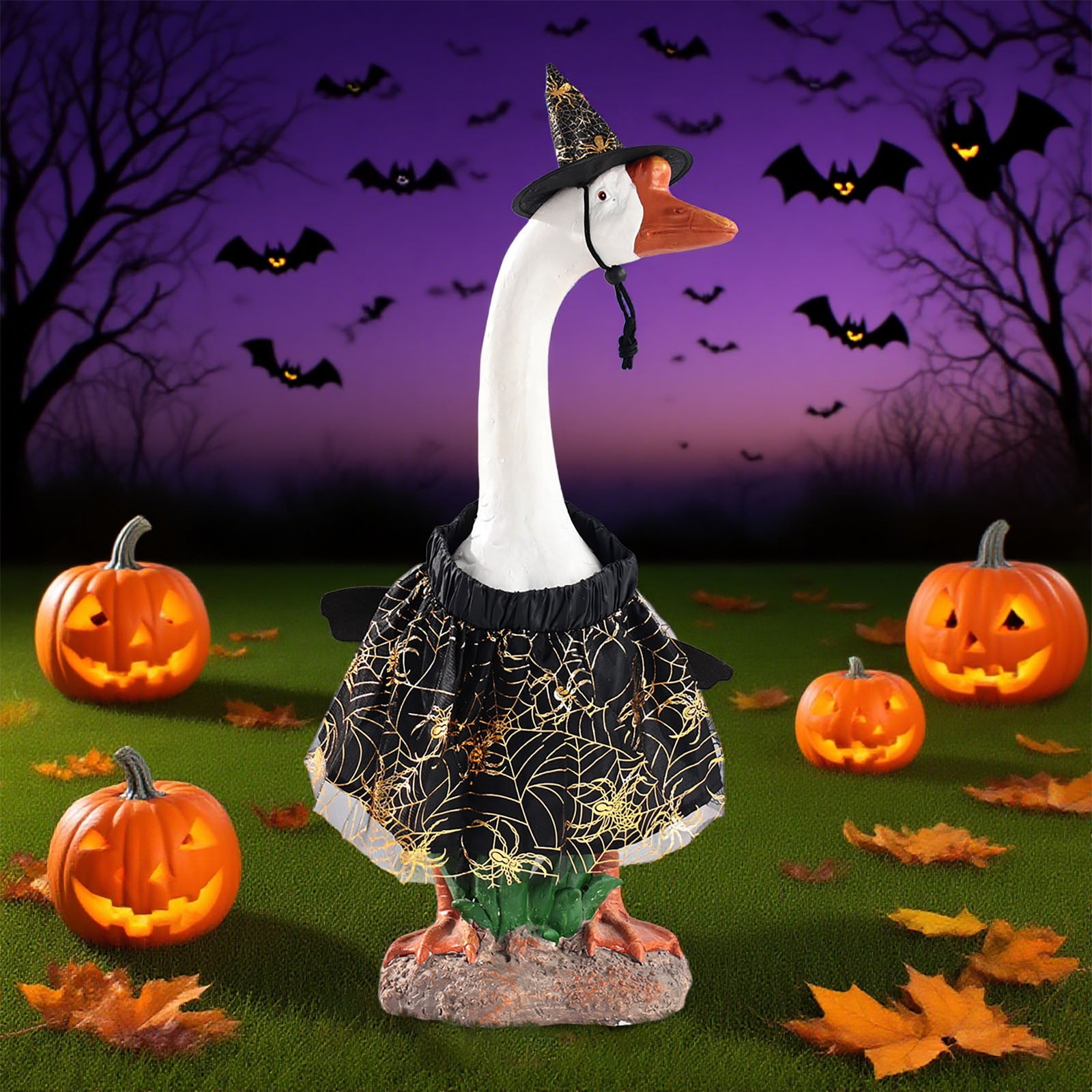 Halloween Goose Outfit Clothes For High Cement Plastic Figures Porch ...