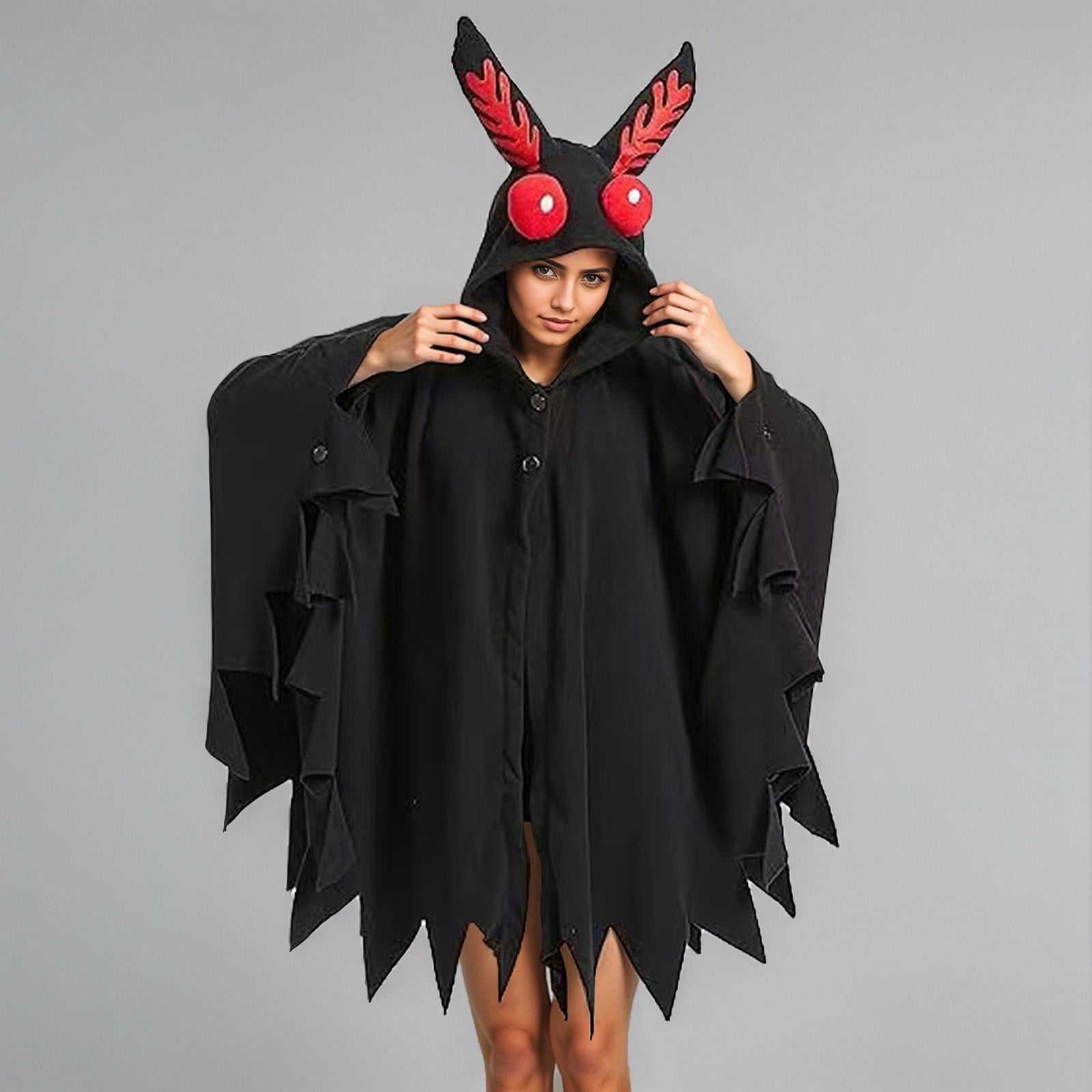 Halloween Gothic Cloak for Role Play Moth Character Outfit for ...