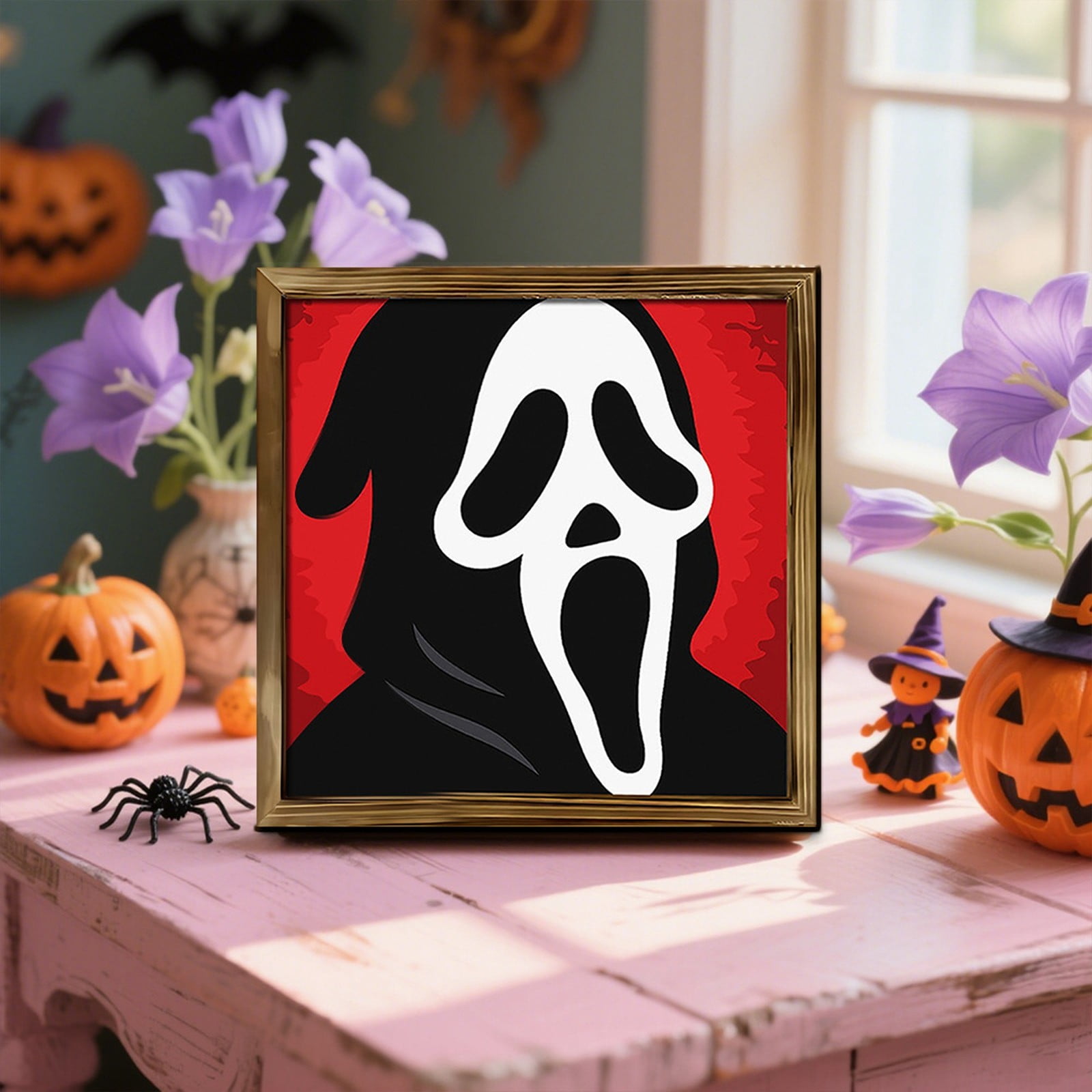 Halloween Gothic Creepy Skull Photos Haunted Horror Picture Frame ...