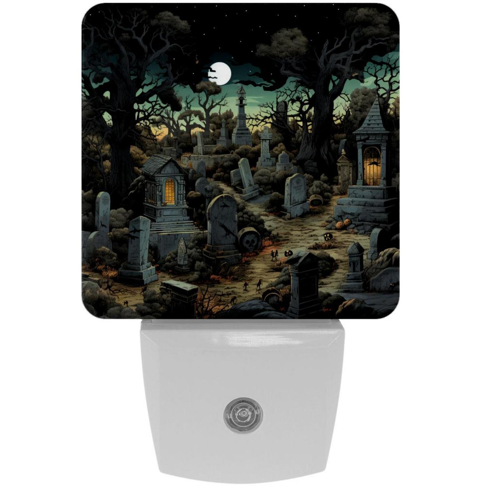 Halloween Graveyard LED Square Night Lights- Modern and Energy ...