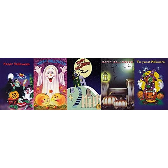 Halloween Greeting Cards Assorted 30 Pack - Walmart.com