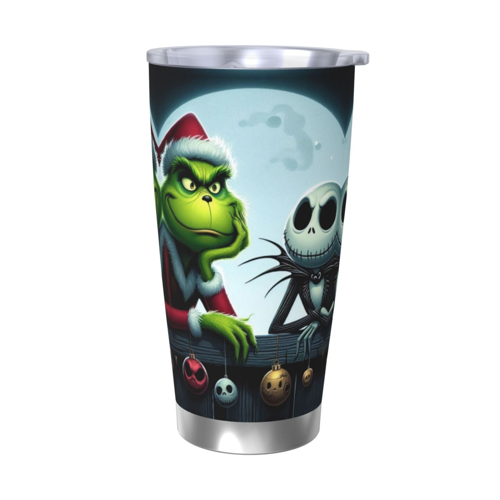 Halloween Grinch Water Bottle,Travel Coffee Mug,Tumbler with Flip Lid ...