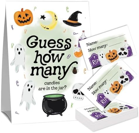 Halloween Guess How Many Party Games for Adults and Family,Halloween ...