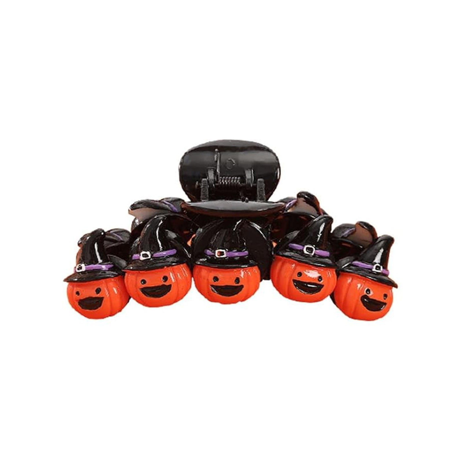 Halloween Hair Clip Black Witch Hat Pumpkin Barrette Female Head ...