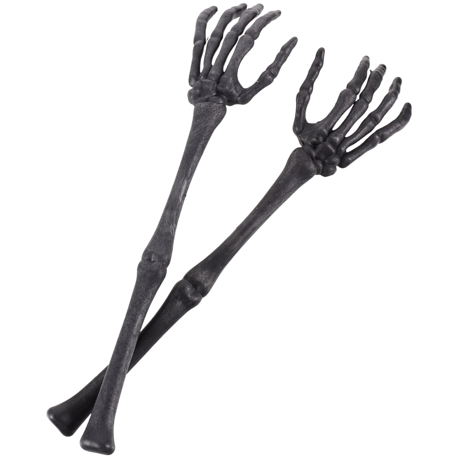 HOMEMAXS Plastic Black 1 Pair Skeleton Arm Stakes for Halloween ...