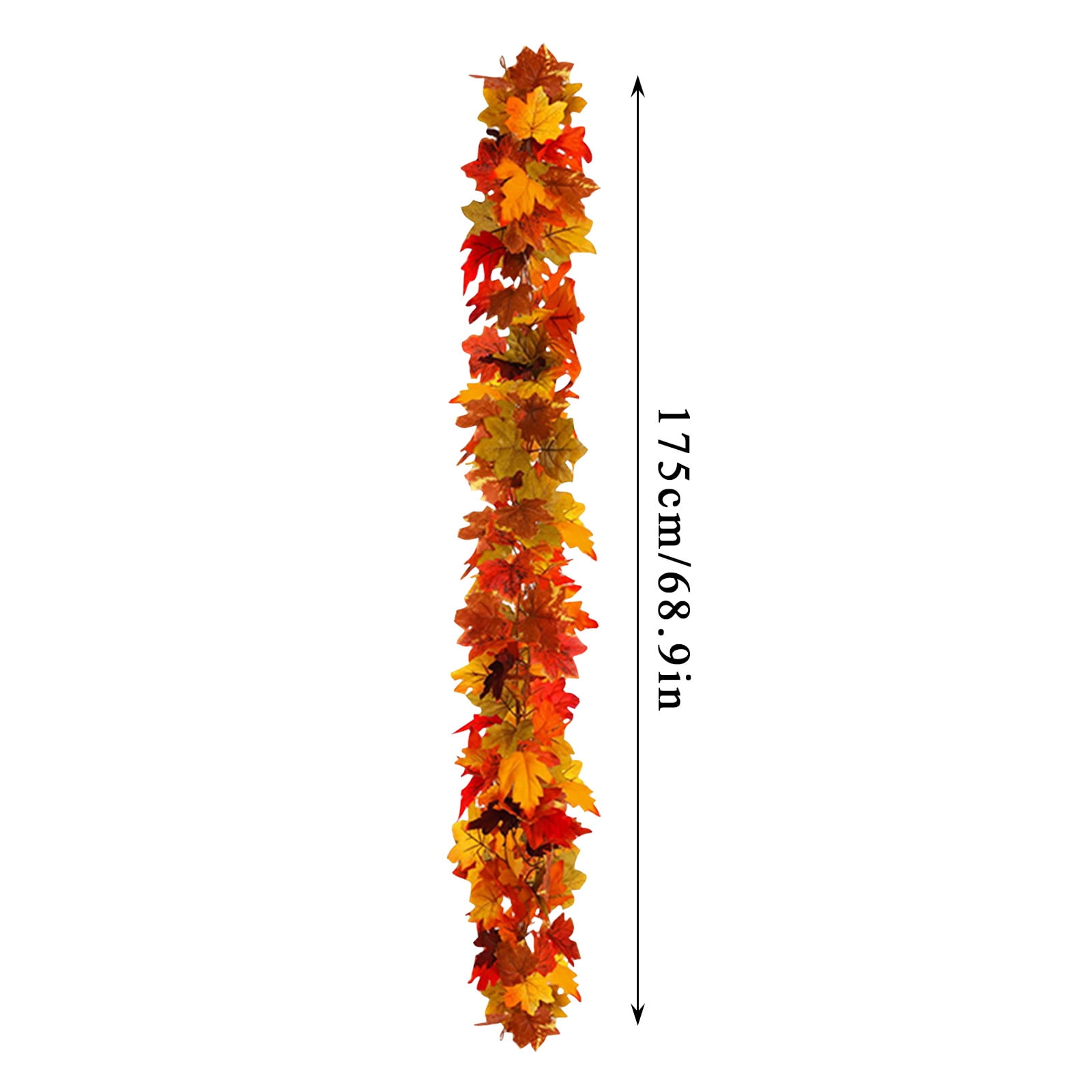 Halloween Hanging Decorations - Lighted Artificial Maple Garland Fake ...