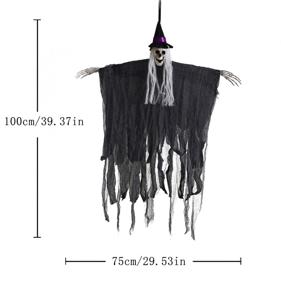 Halloween Hanging Flying Skeleton for Window Front Yard Patio Garden ...