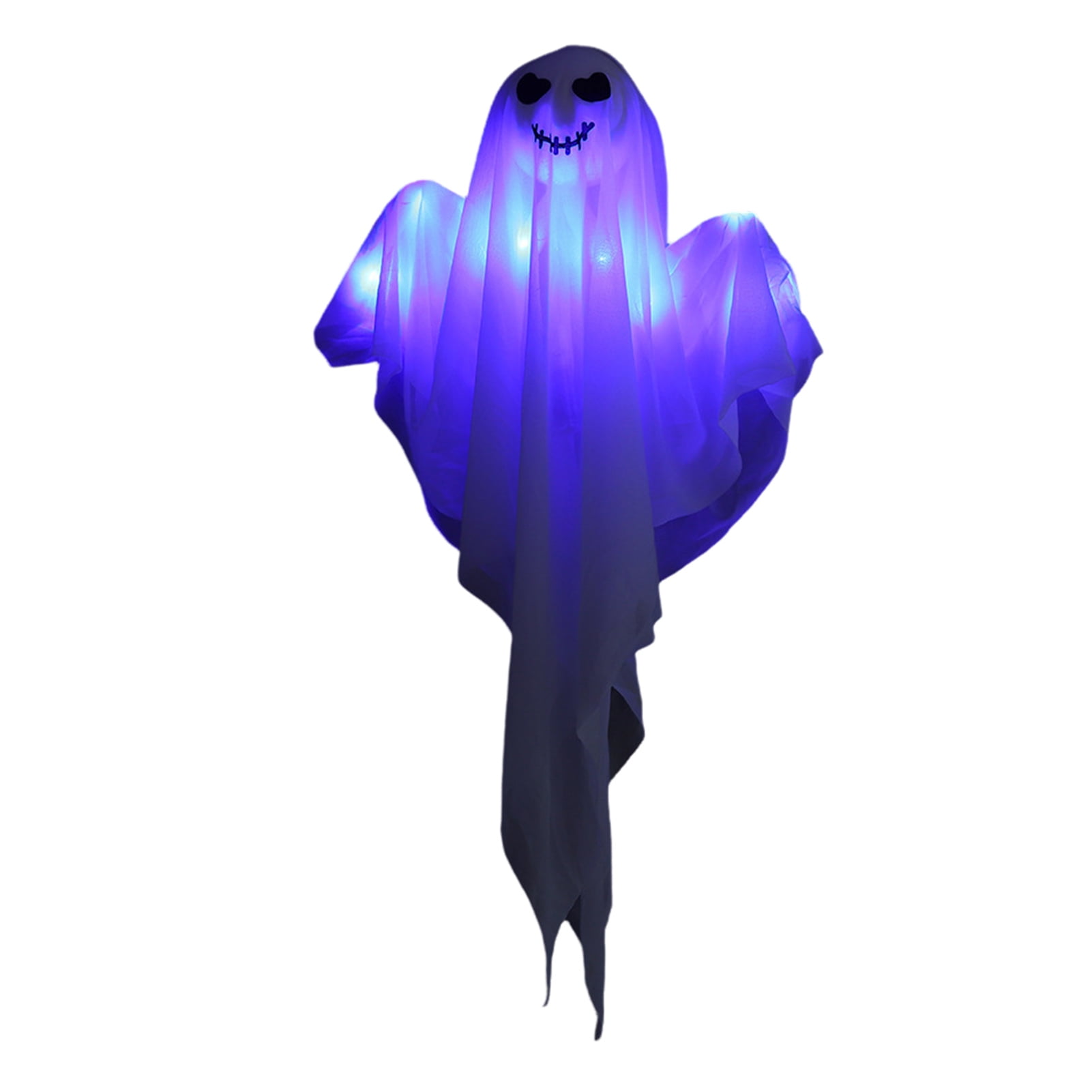 Halloween Hanging Ghost Decoration Glowing White Ghost with String ...