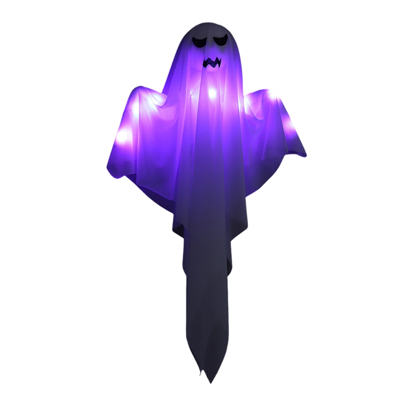 Halloween Hanging Ghost Decoration Glowing White Ghost with String ...